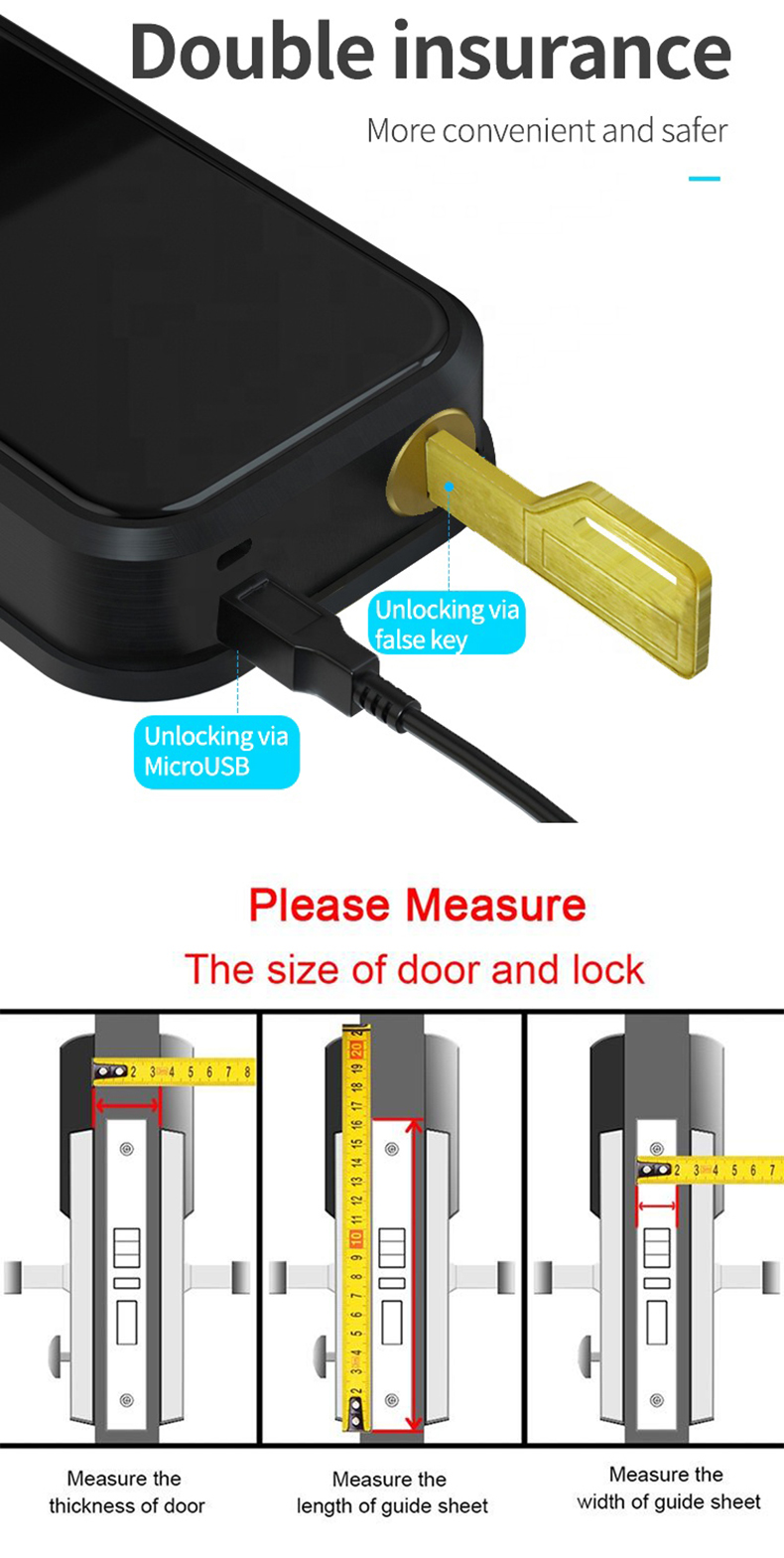 N2(N2F) Smart Handle Door Lock | Creative Hotel Door Lock